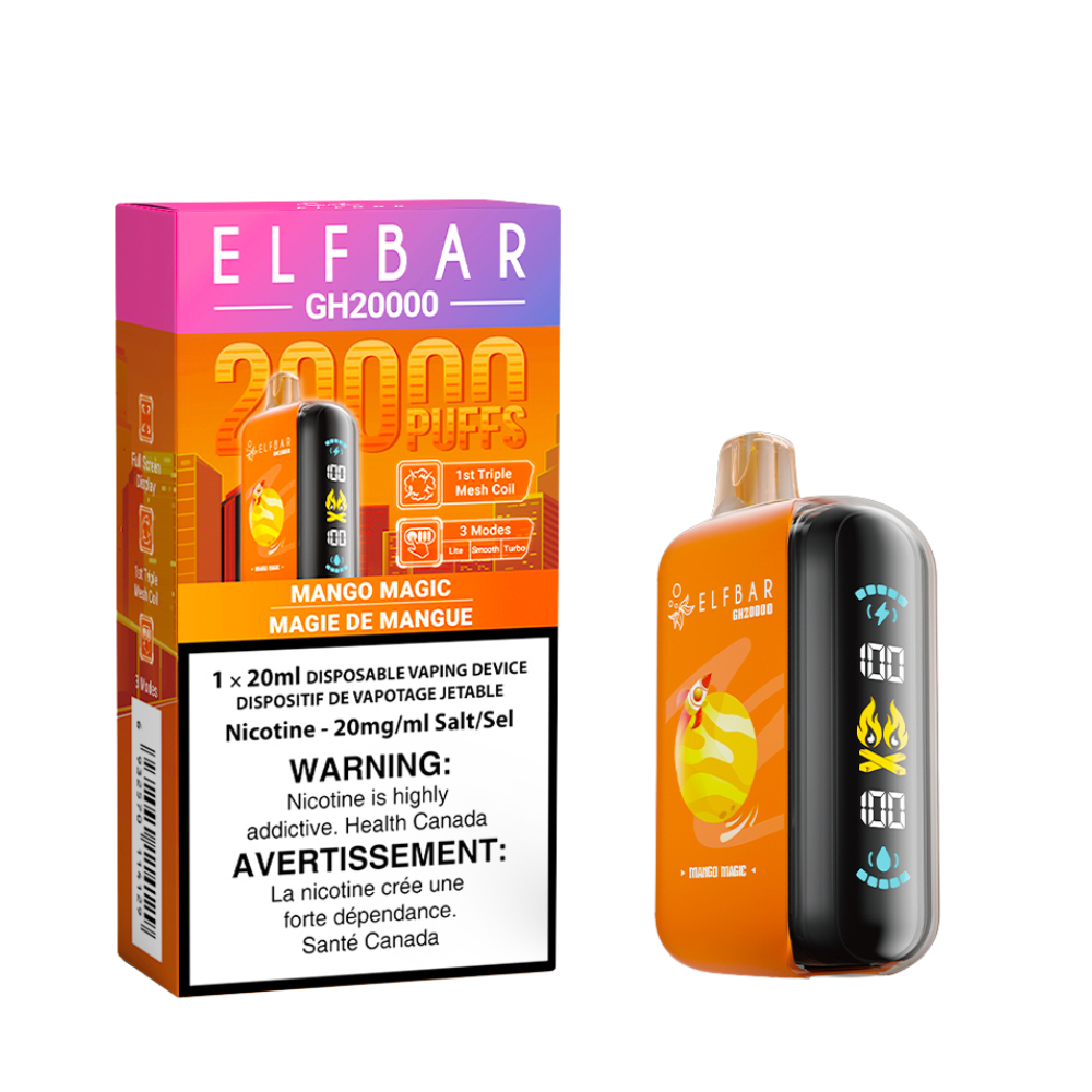 Mango Magic by Elfbar GH20K (20000 Puff) 20mL - Disposable Vape [ON ...