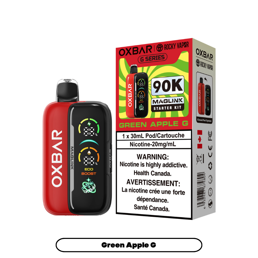 Green Apple G by OXBAR Maglink 90K (Device & Pod) - Closed Pod System ...