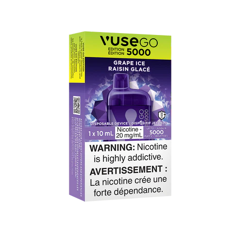 Grape Ice by Vuse Go Edition 5000 (10mL, 5000 Puff) - Disposable Vape ...