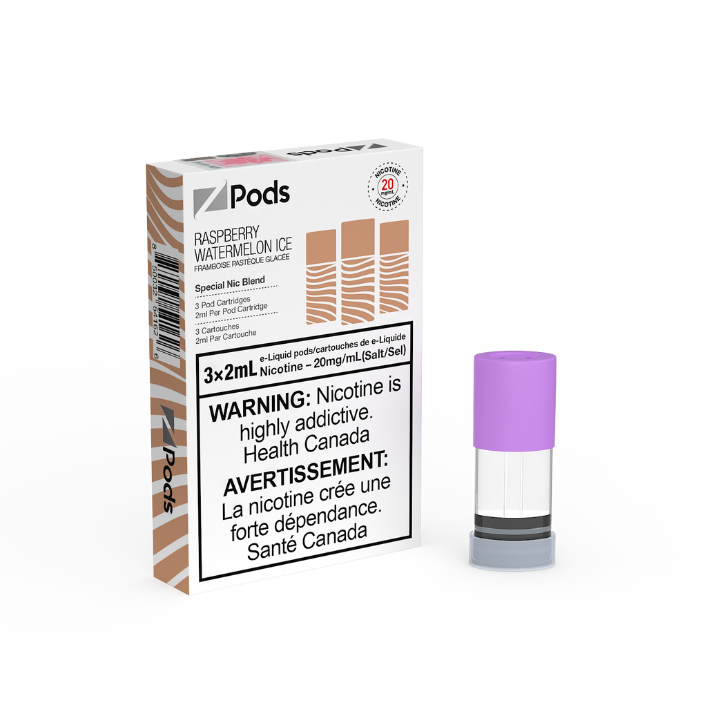 Raspberry Watermelon Ice Z Pods by Z Lab ('Stlth' Compatible Vape Pod ...